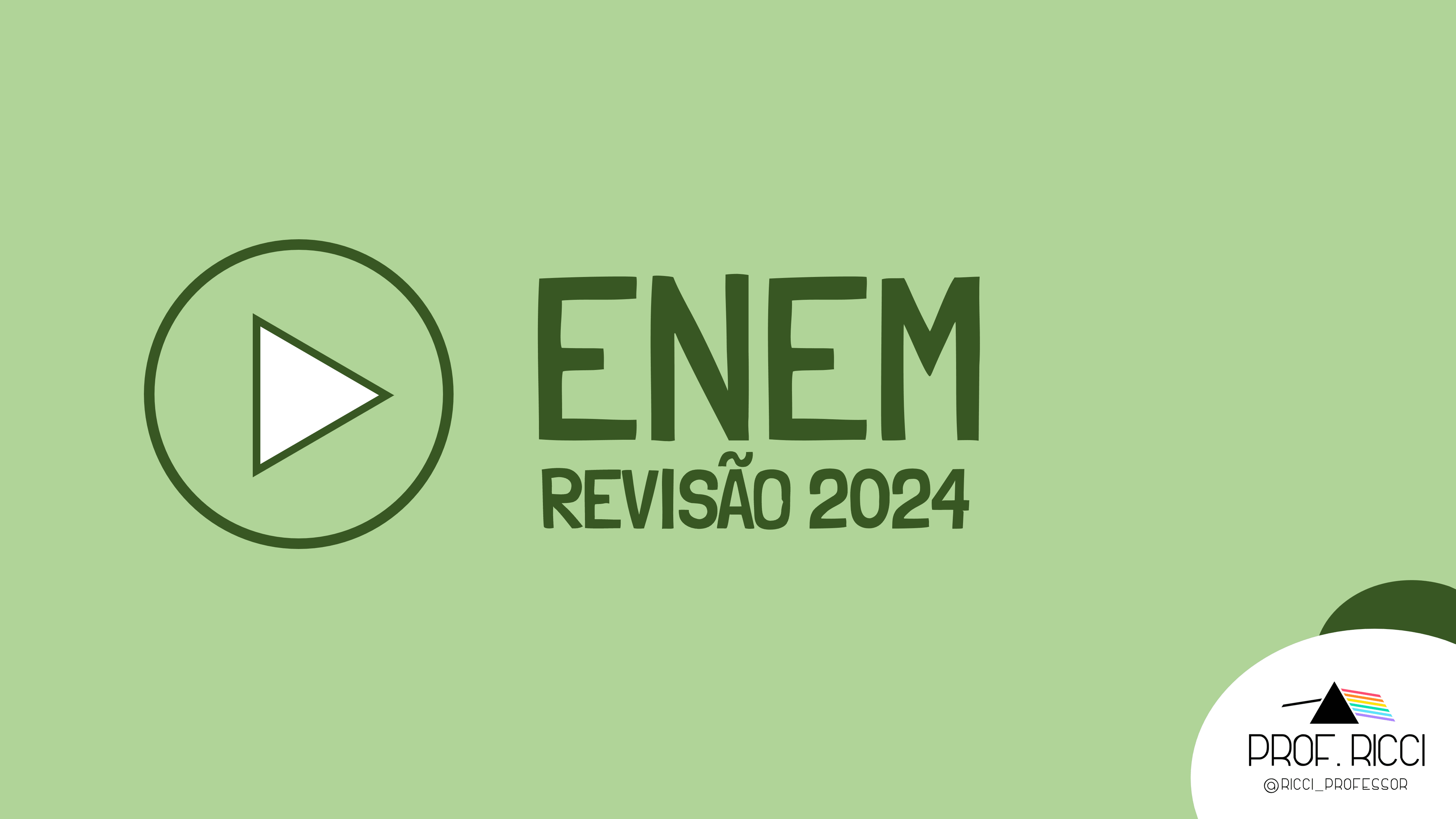[Live] ENEM 2024 - Prof. Ricci