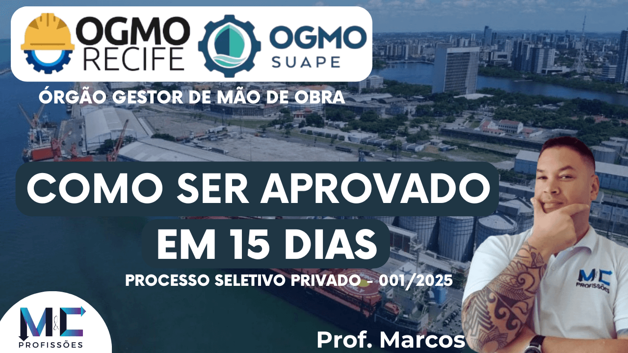 🚀 Como Ser Aprovado em 15 Dias no Concurso OGMO-PE 2025 | Blog ...