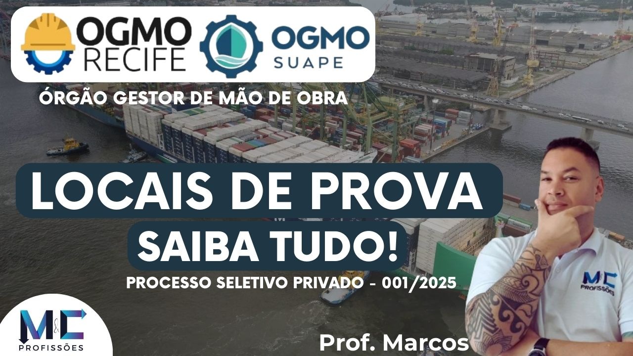 Convocação para a Prova OGMO/PE 2025: confira regras, locais e como se ...